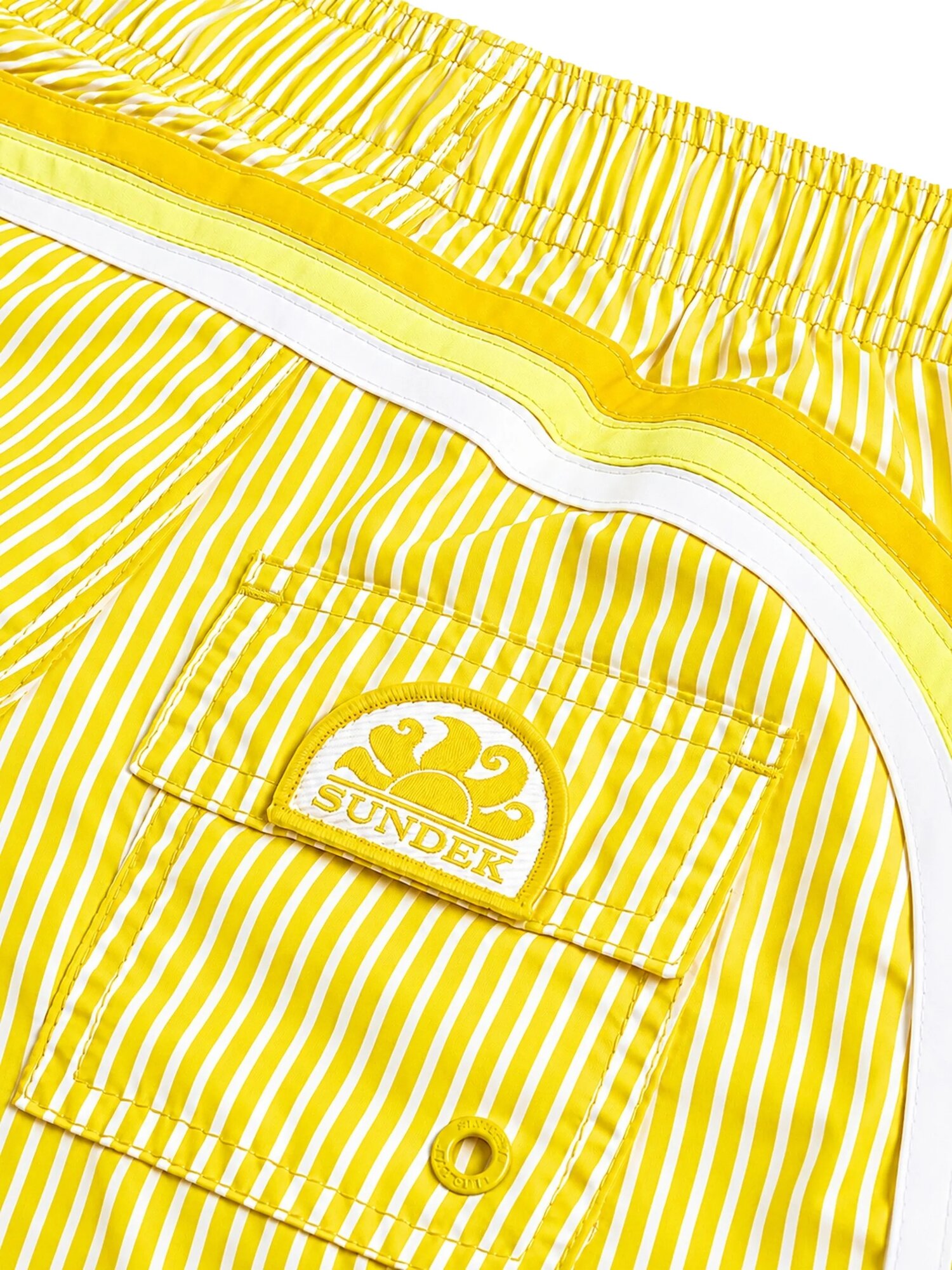 Шорты SUNDEK Striped swim shorts, размер 4 года, светло-желтый — фото 1