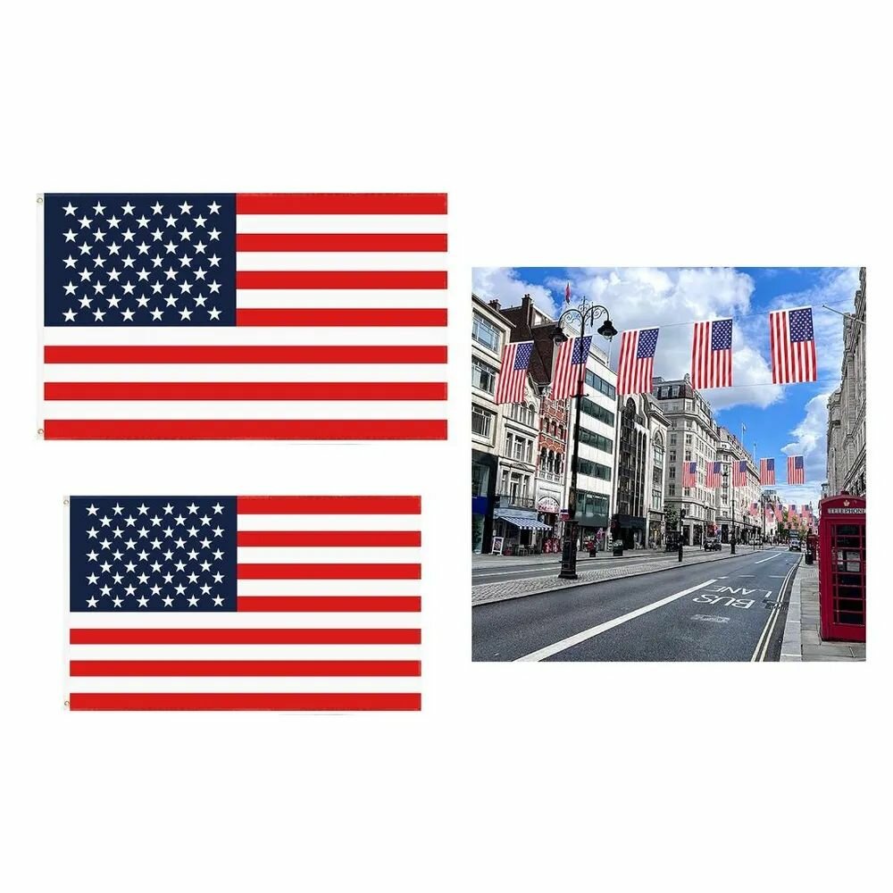 Флаг США для помещений и улицы
