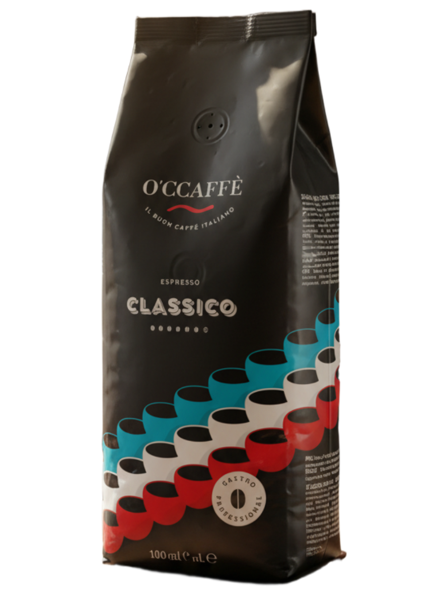 O'CCAFFE Кофе в зернах Espresso Classico Professional 1 кг пакет с клапаном