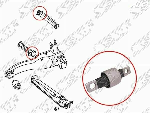 Сайлентблок SAT ST-MR102014 Mitsubishi Lancer 95-01, Carisma 95-04