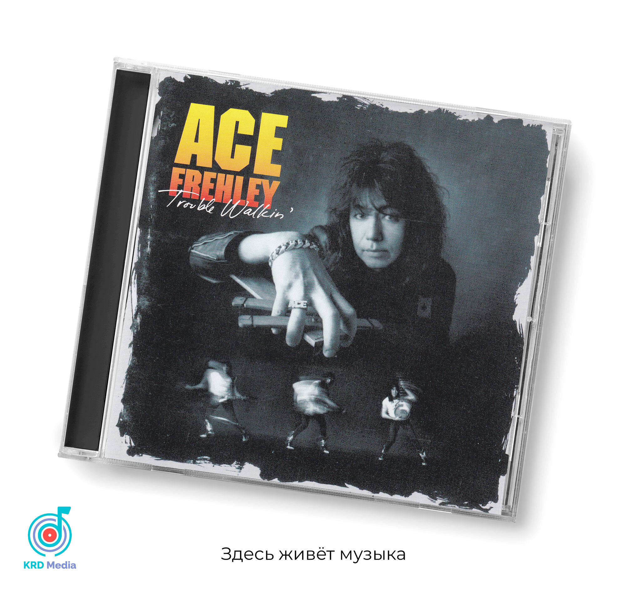 Ace Frehley - Trouble Walkin', 1989, 8-page, CD-Аудио
