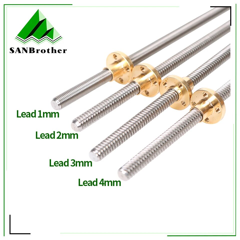 Винт трапециевидный T8 SANBrother 8мм, 450mm