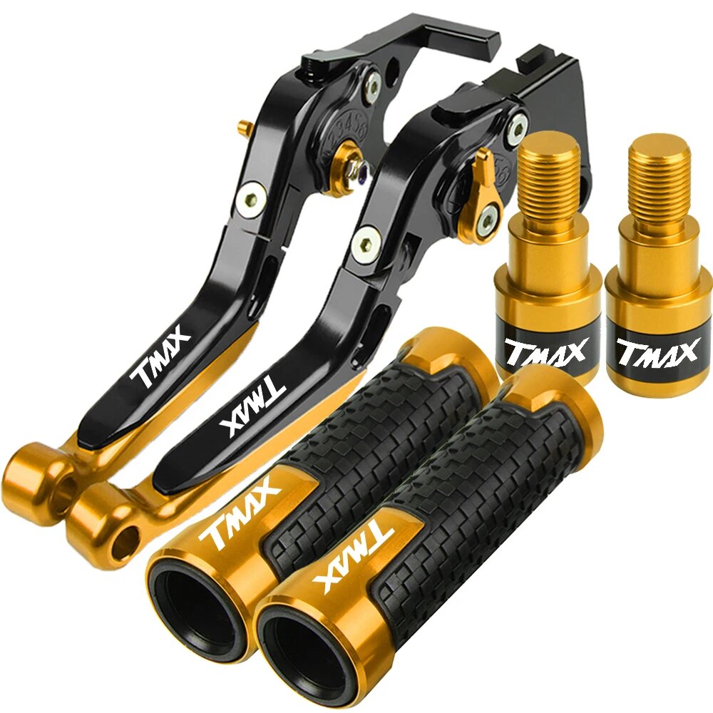 Рычаги мотоцикла TMAX 500 T-MAX 2001-2007, черные с золотыми
