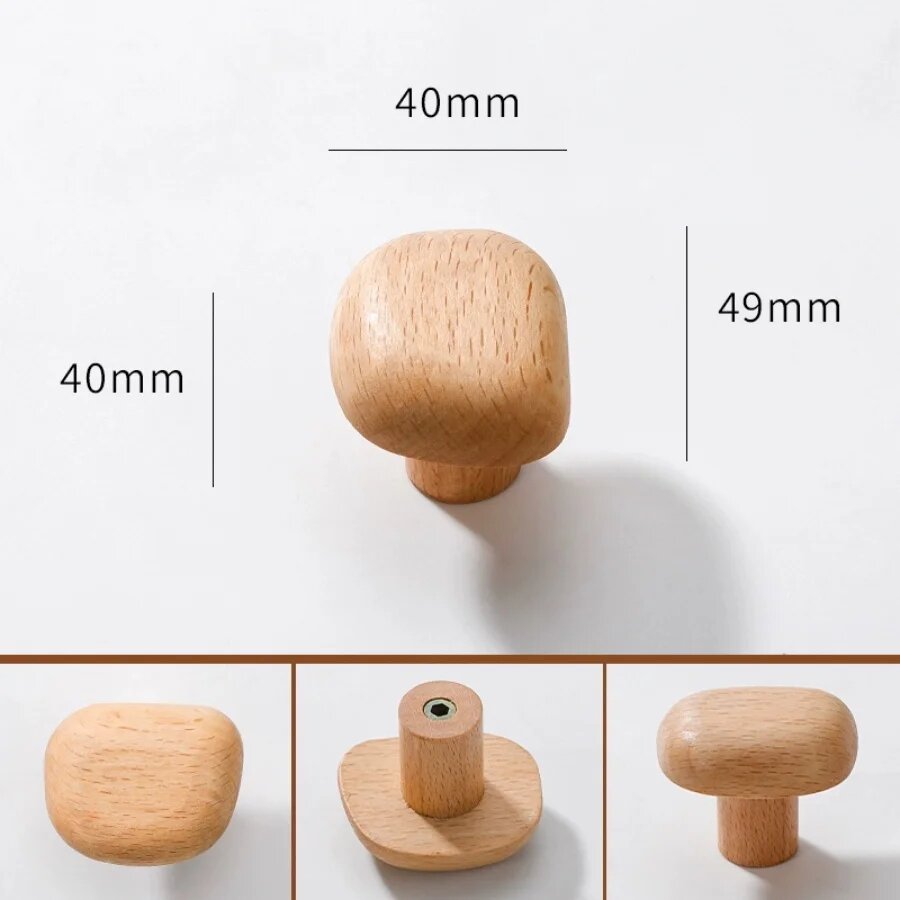 Деревянные ручки Square-Beech для шкафа