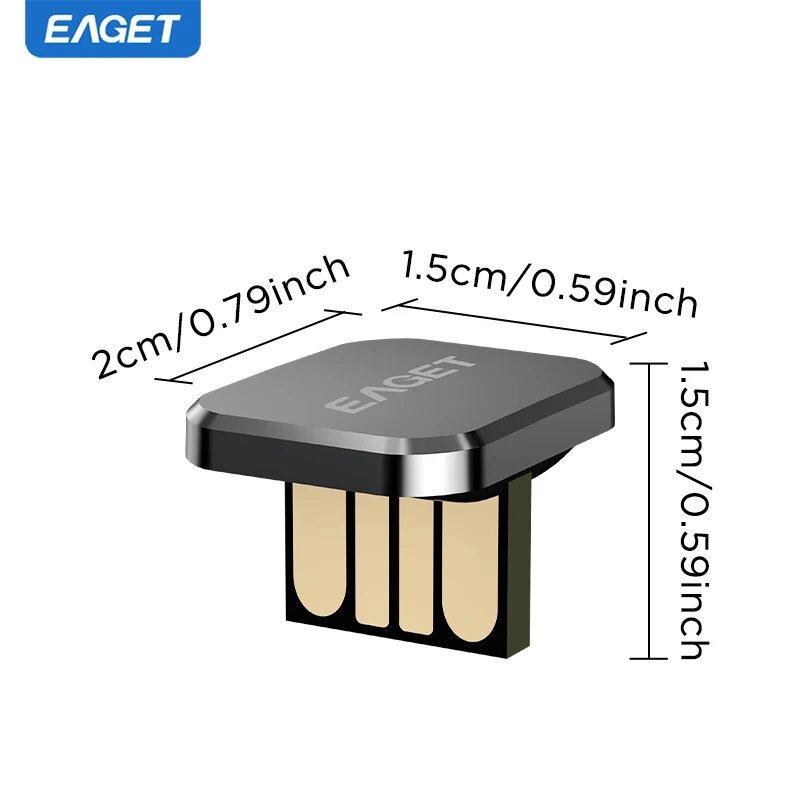 USB-флешка EAGET Mini Car 8GB/16GB/32GB/64GB USB2.0 U8A Из Цинкового Сплава, Plug & Play, В Подарочной Коробке
