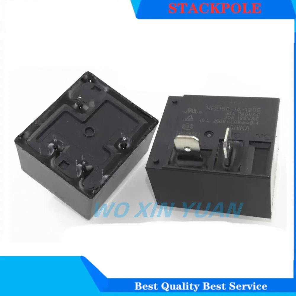 5 шт. реле STACKPOLE HF2160-1A-12DE 30A 4 контакта 12В