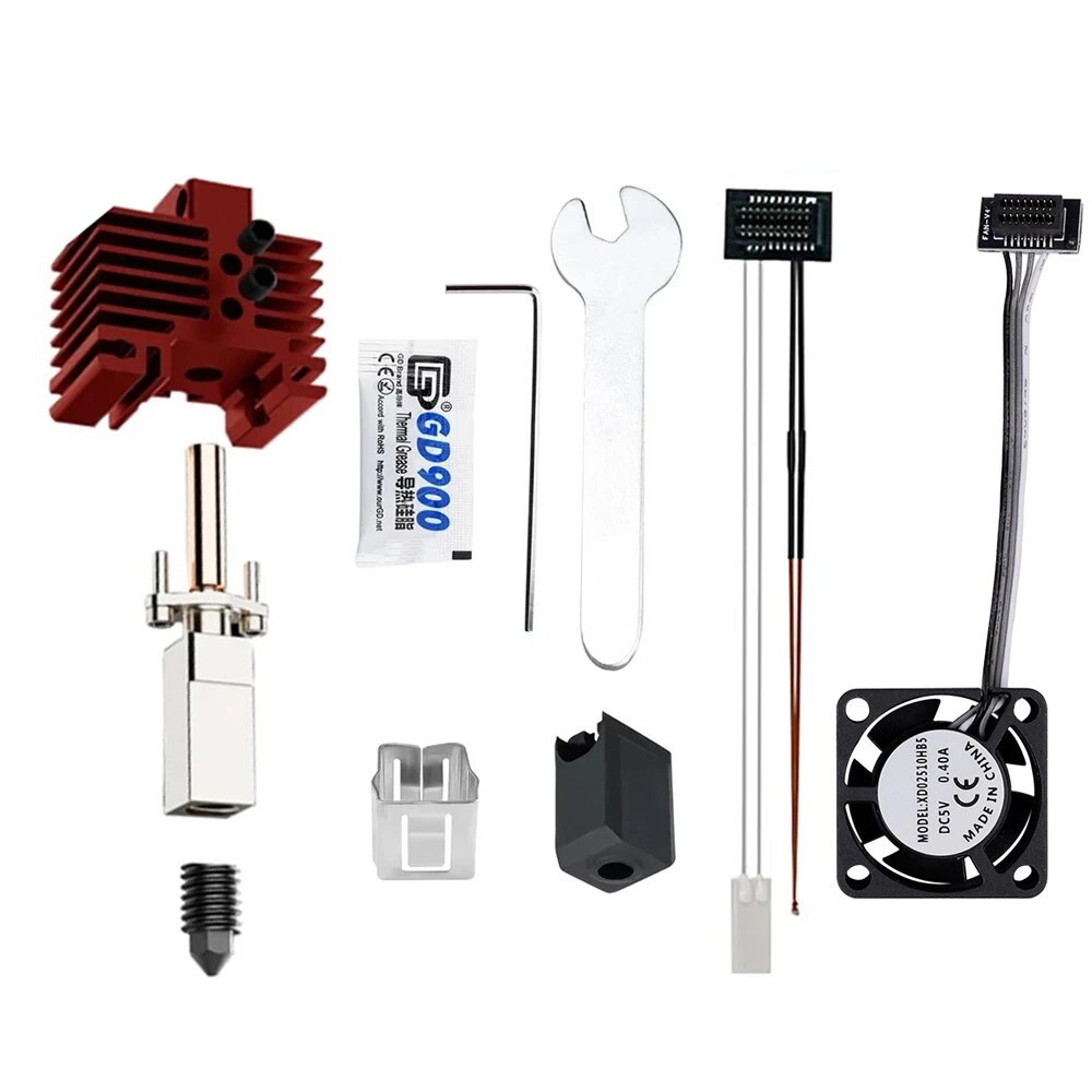 Комплект Hotend Red TZ V2.0 для Bambu Lab P1P/P1S