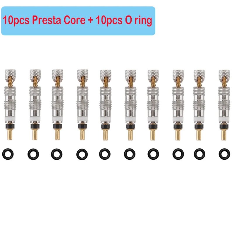 10шт сердечник Presta + 10шт O-ring