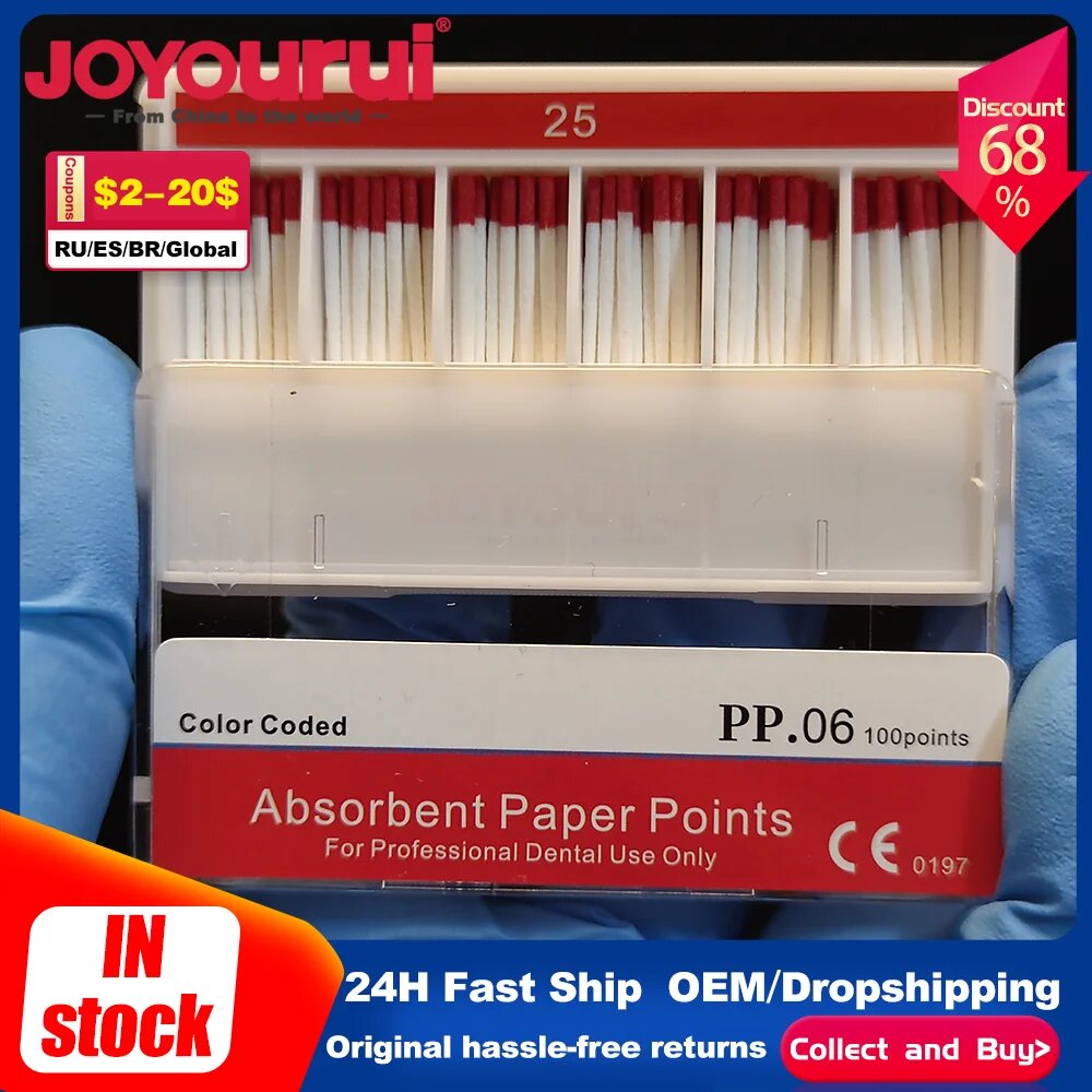 Absorbent Paper Points PP.04 100points NO.15-40 — фото 1