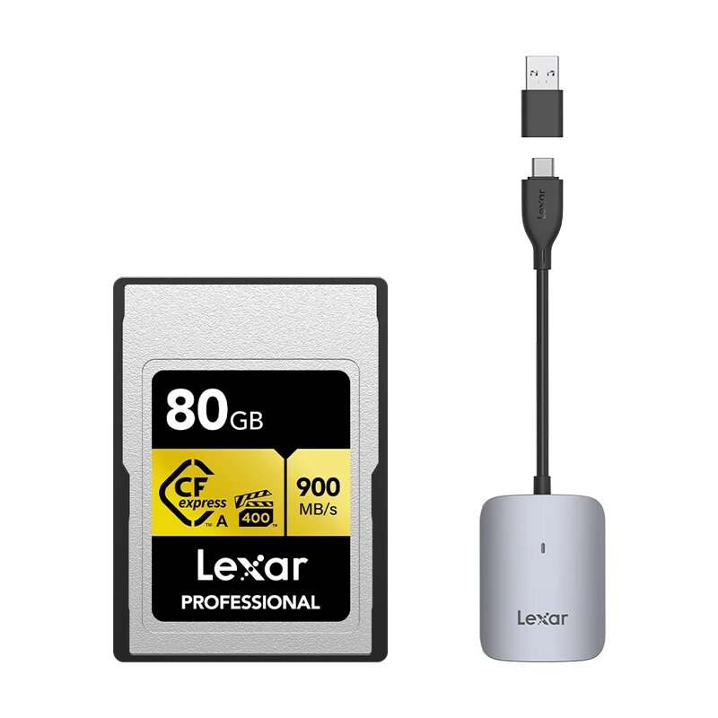 Lexar CFexpress Type A 80GB GOLD VPG 400 + Чтец
