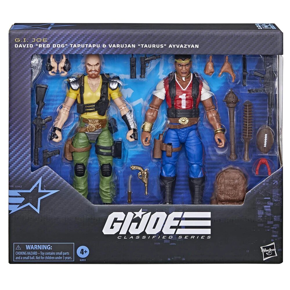 Фигурки Hasbro G.I. Joe Classified Series Дэвид "Красный Пёс" Тапутапу и Варужан "Телец" Айвазян