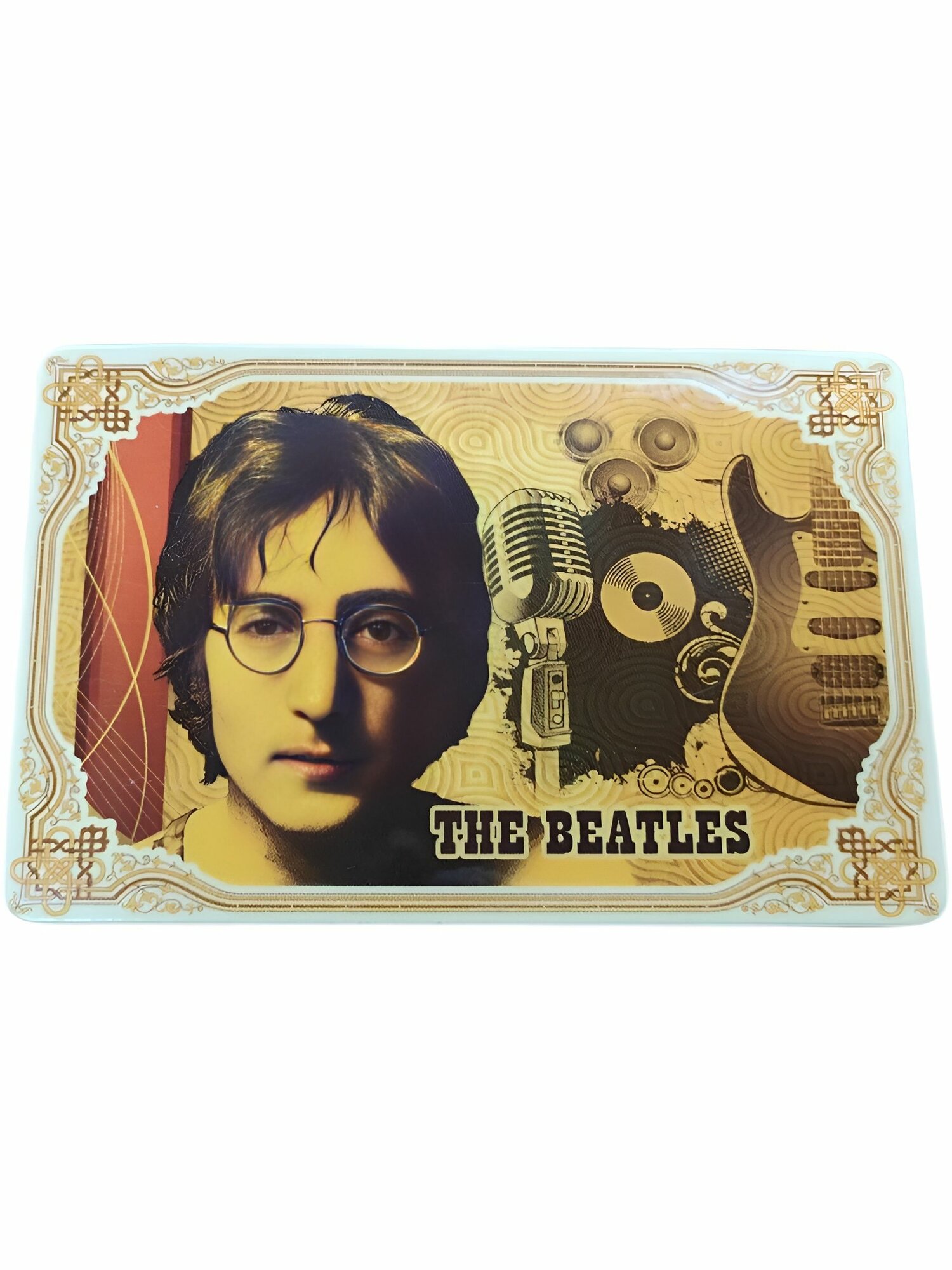 Магнитик на холодильник. The Beatles (Битлз). Джон Леннон.