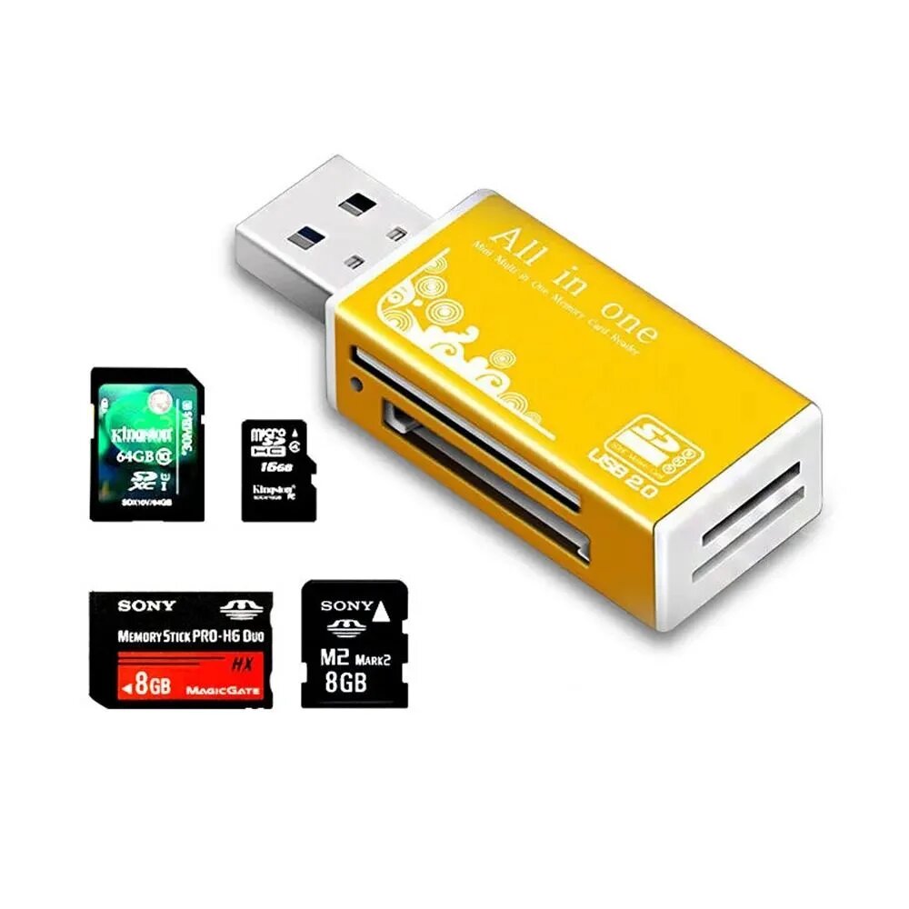 Кардридер 2-в-1 USB 3.0