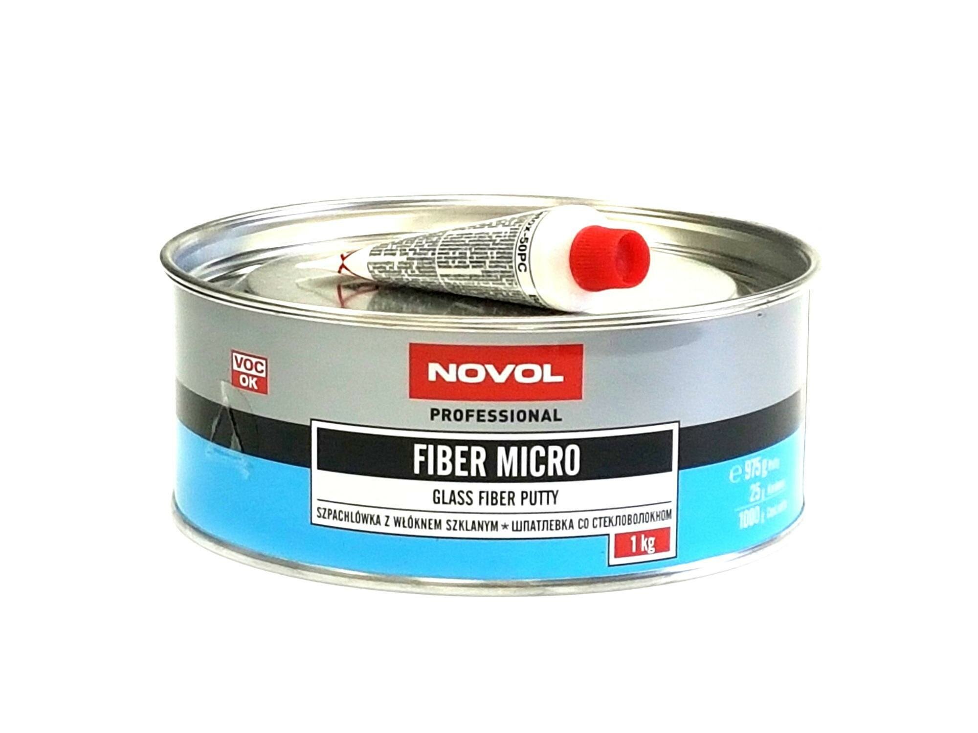 NOVOL Шпатлевка FIBER MICRO (1кг) /8/