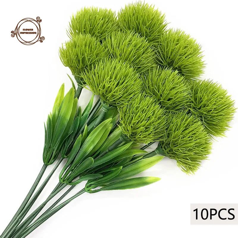 Искусственные одуванчики YN HI FLOWER ENJOY YOUR LIFE для декора Зеленый, Green