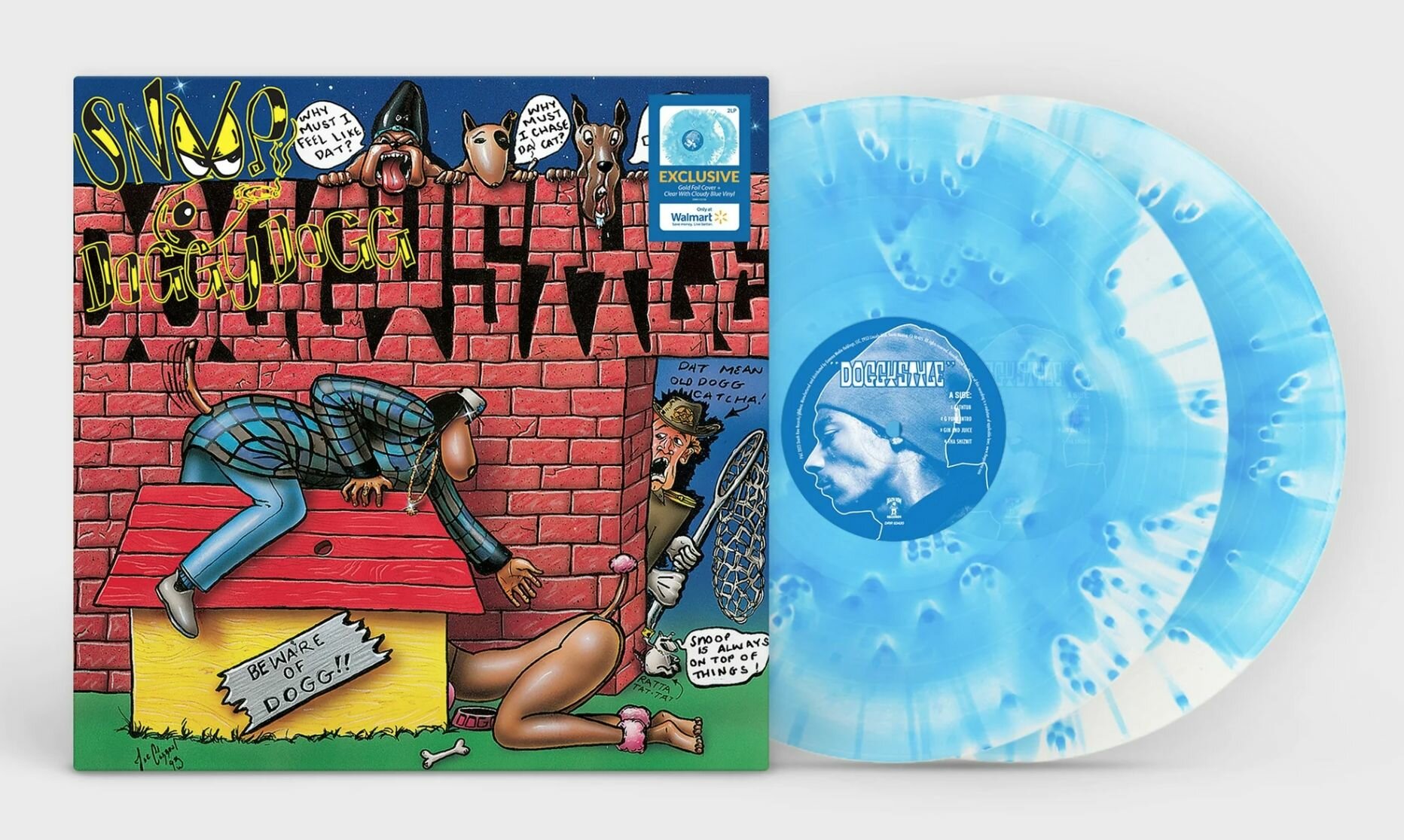 Snoop Doggy Dogg - Doggystyle (Gold Foil Cover Clear Cloudy Blue 30th Anniversary Limited Edition) Цвет: Прозрачно-Голубое Небо с Золотой Окантовкой на Обложке, Виниловая Пластинка