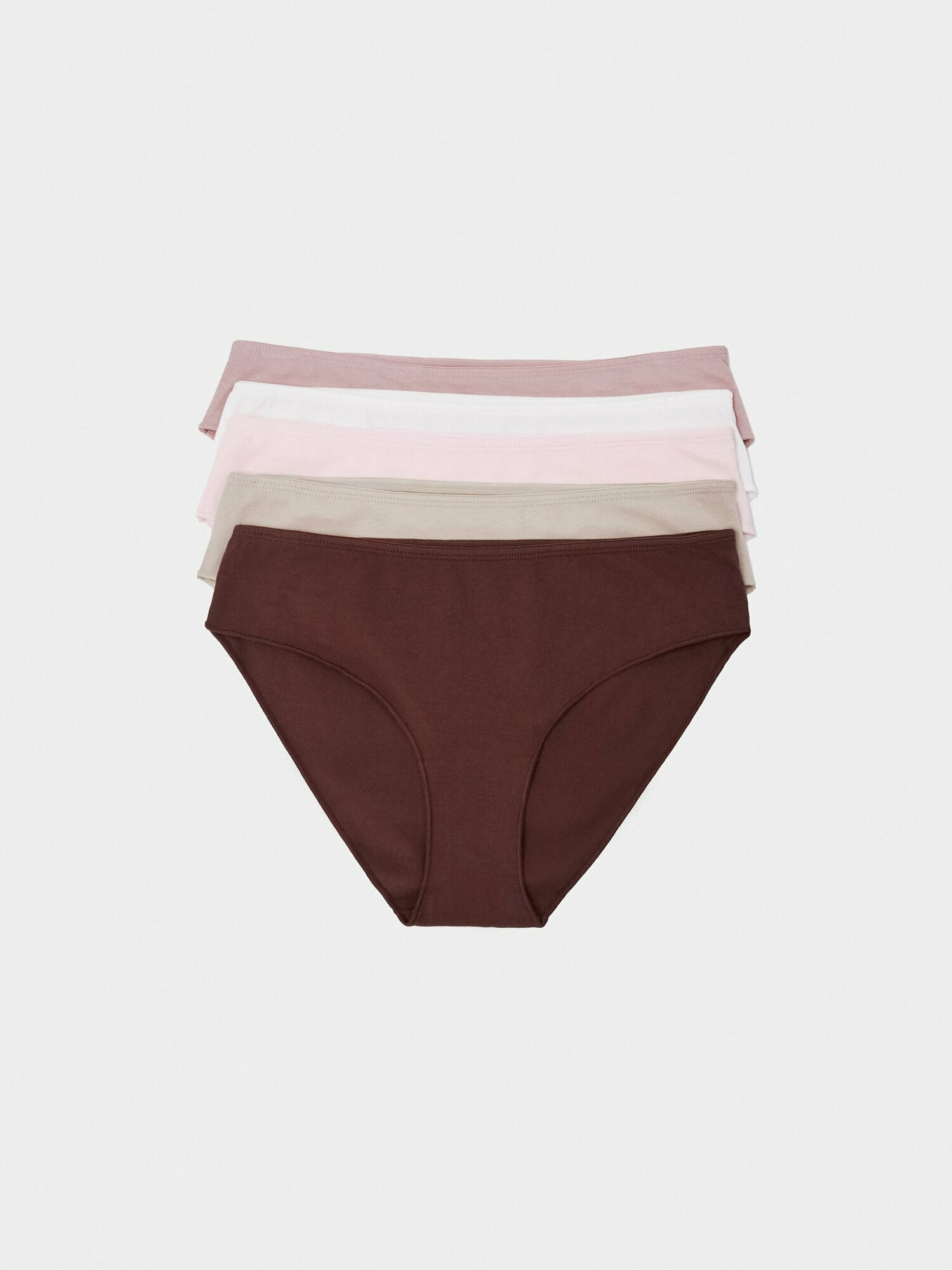 Трусы Набор из 5 базовых хлопковых трусов слипов