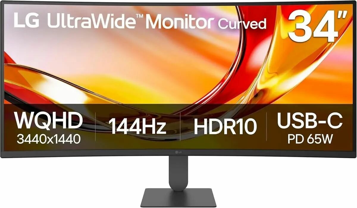 Монитор LG 34" 34U640B-B (34U640B-B. ARUZ) UltraWide WQHD 144Hz