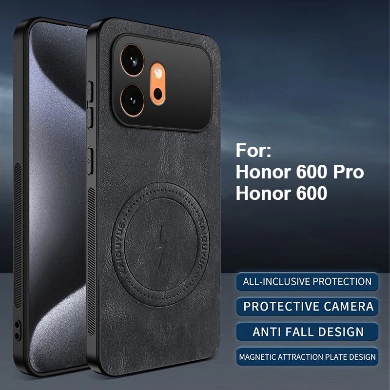 Чехол для Honor 600 600 Pro, высококачественный простой кожаный чехол Черный, черный, Honor 600 Pro