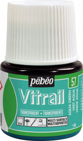 Краска витражная Pebeo Vitrail 45ml, 57 аквамарин