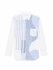Рубашка Comme des Garcons SHIRT Patchwork striped shirt, размер M, blue