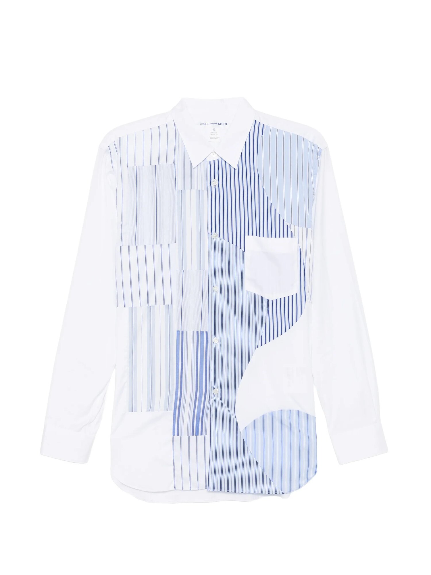 Рубашка Patchwork striped shirt