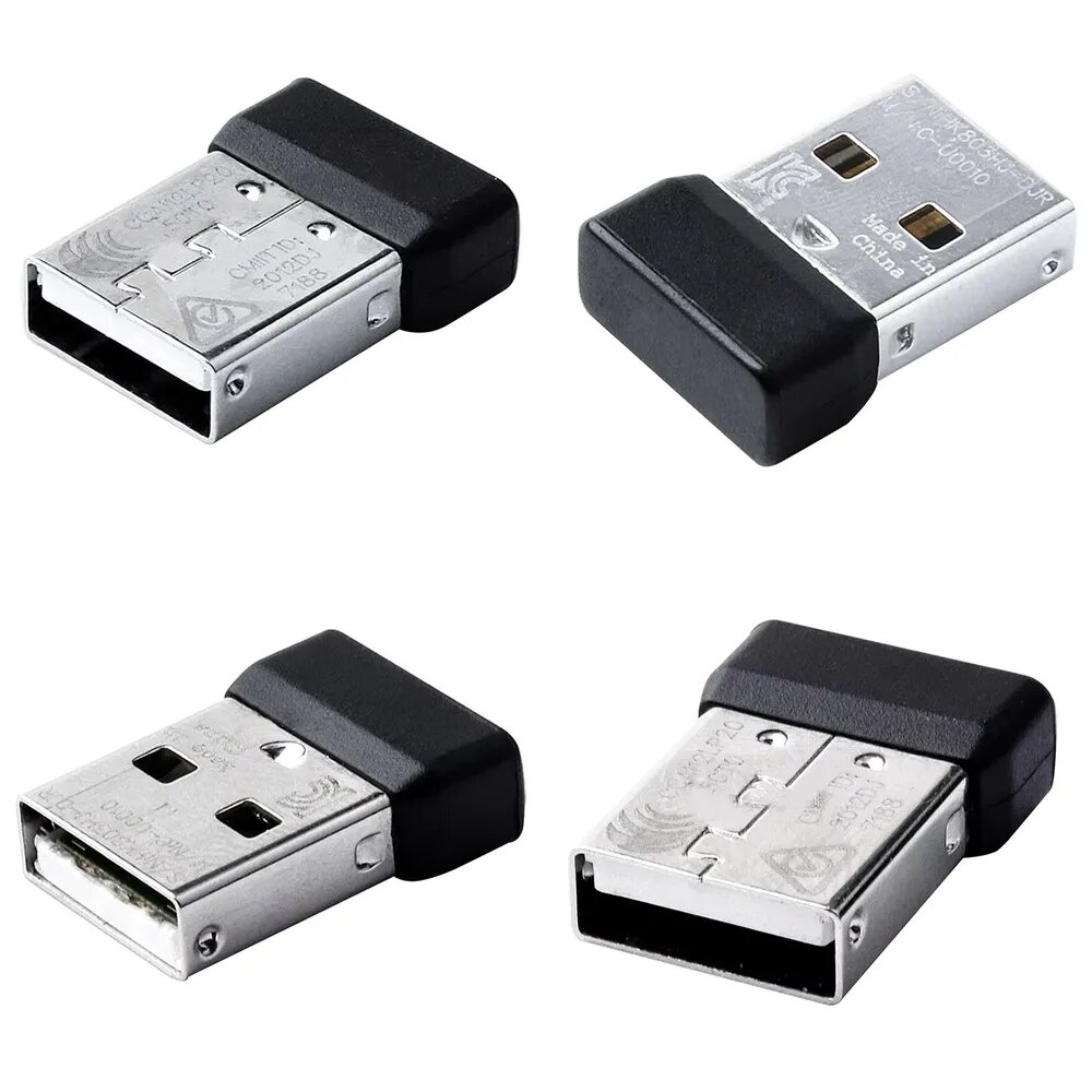 USB-приёмник Logitech 2,4 ГГц для беспроводных мышей и клавиатур, чёрный