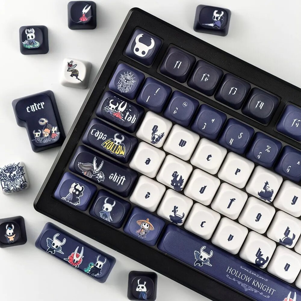 Набор клавиш Hollow Knight, профиль MOA/Cherry, PBT термосублимация, кастомные игровые клавиши, для механической клавиатуры