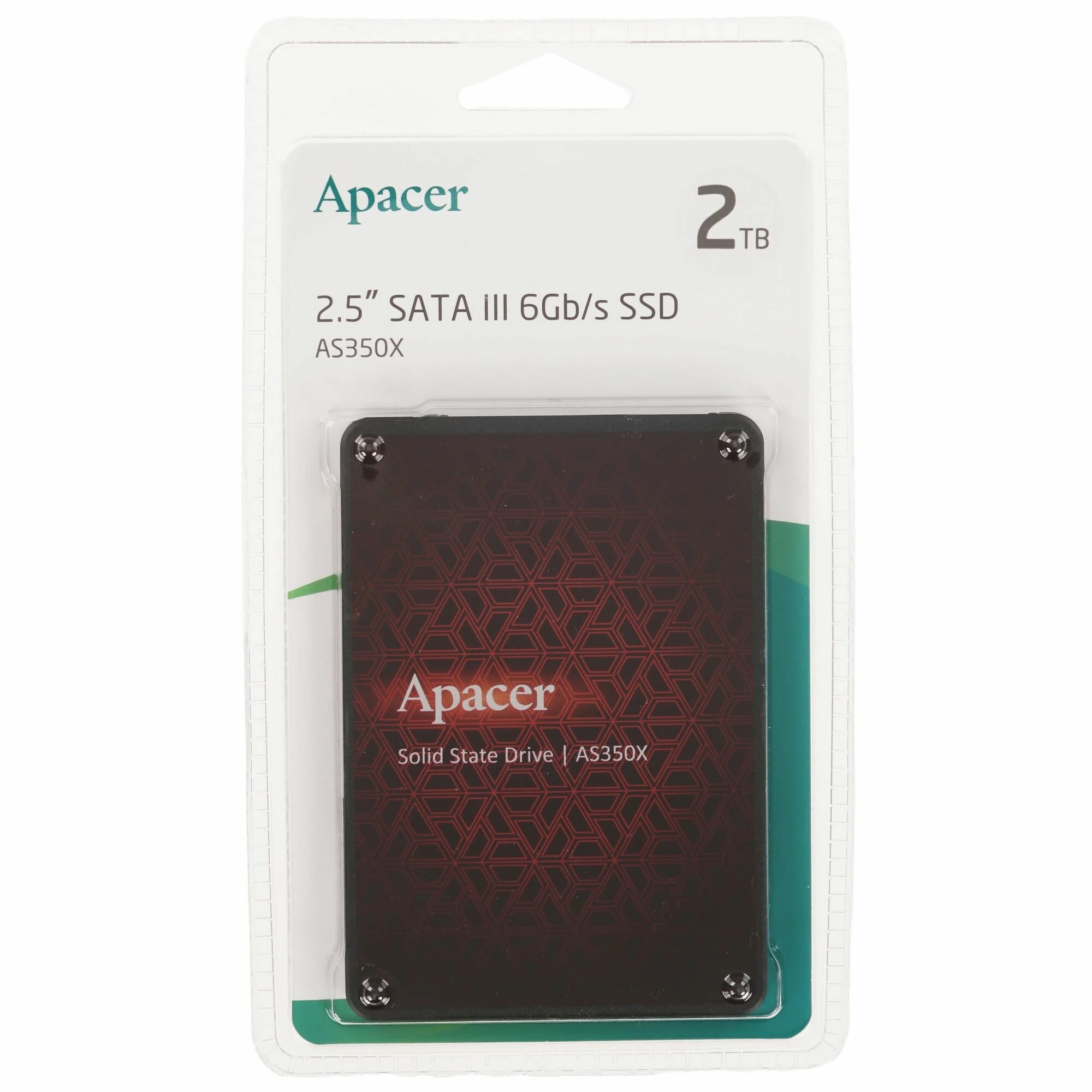 2000 ГБ SSD 2.5" накопитель Apacer AS350X (AP2TBAS350XR-1) - SATA, чтение - 560 Мбайт/с, запись - 540 Мбайт/с