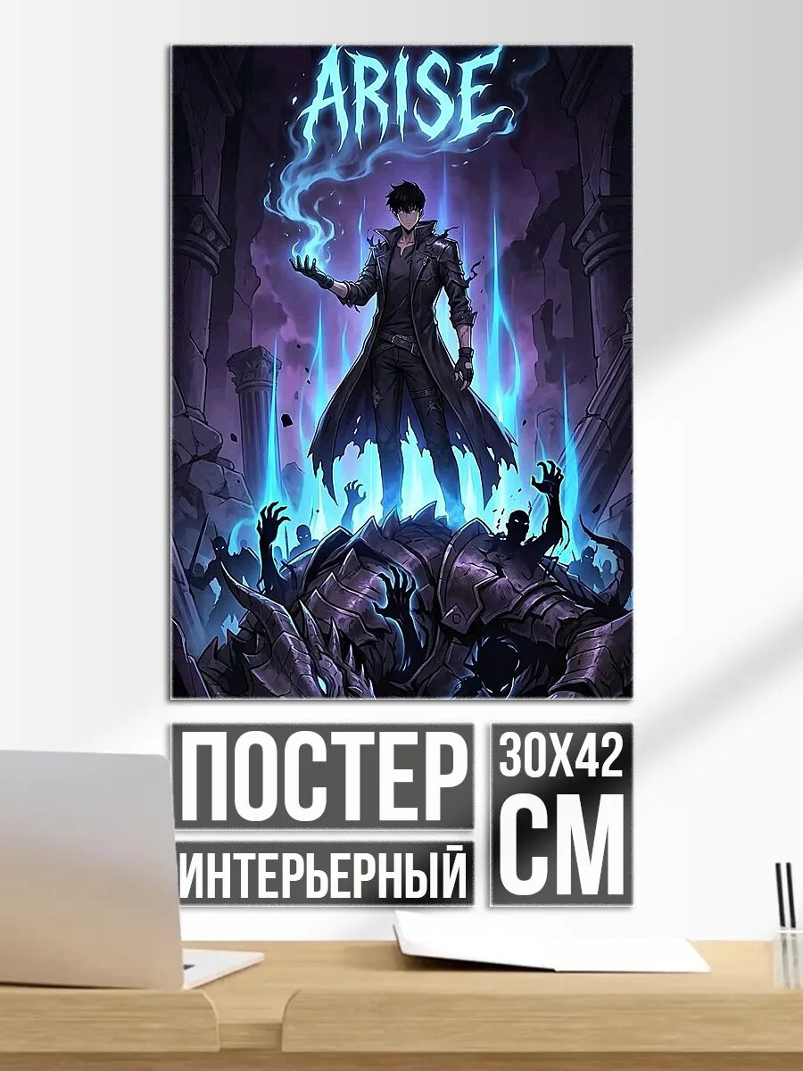 Плакат постер Персонаж Arise с драконом