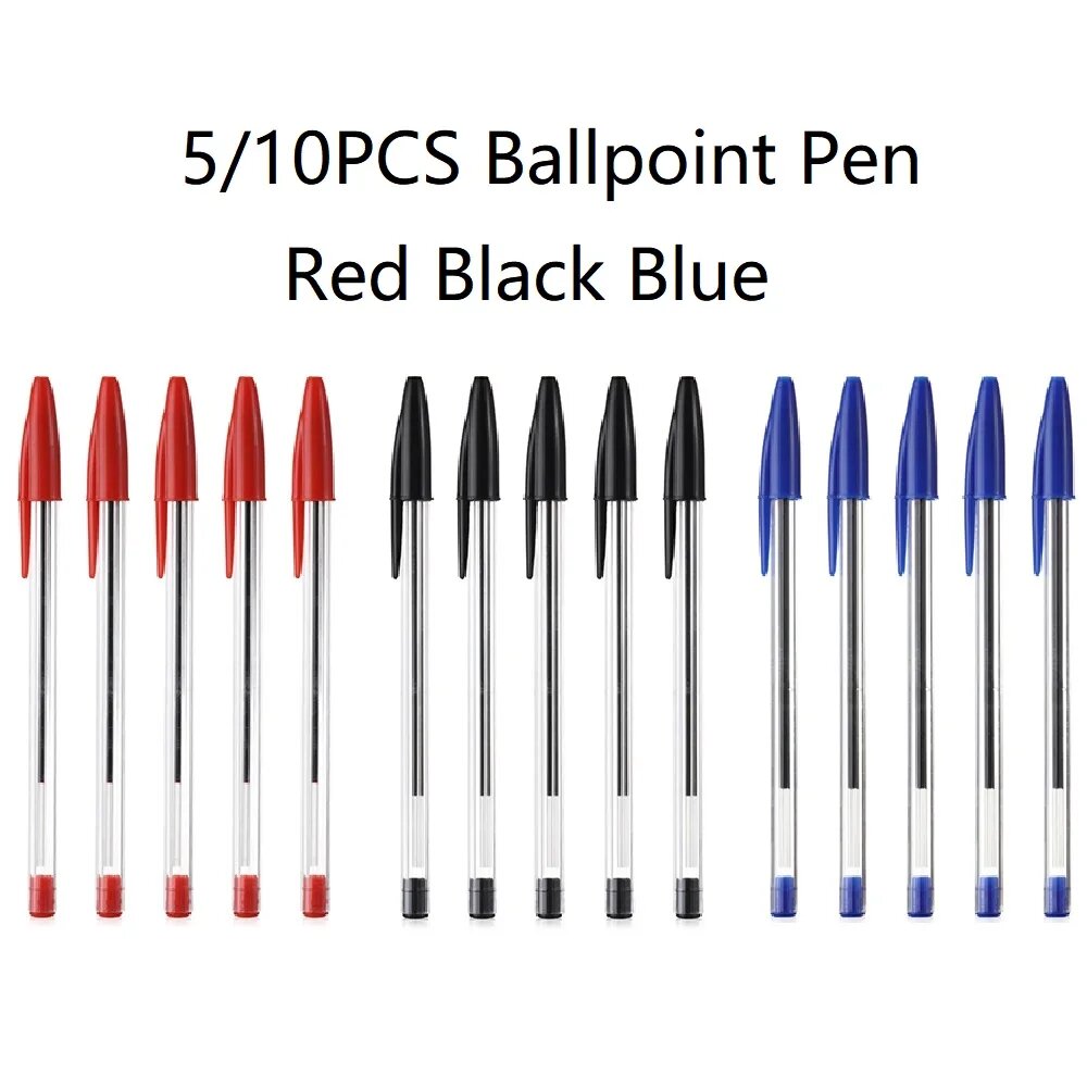 Шариковые ручки красные, 10 шт