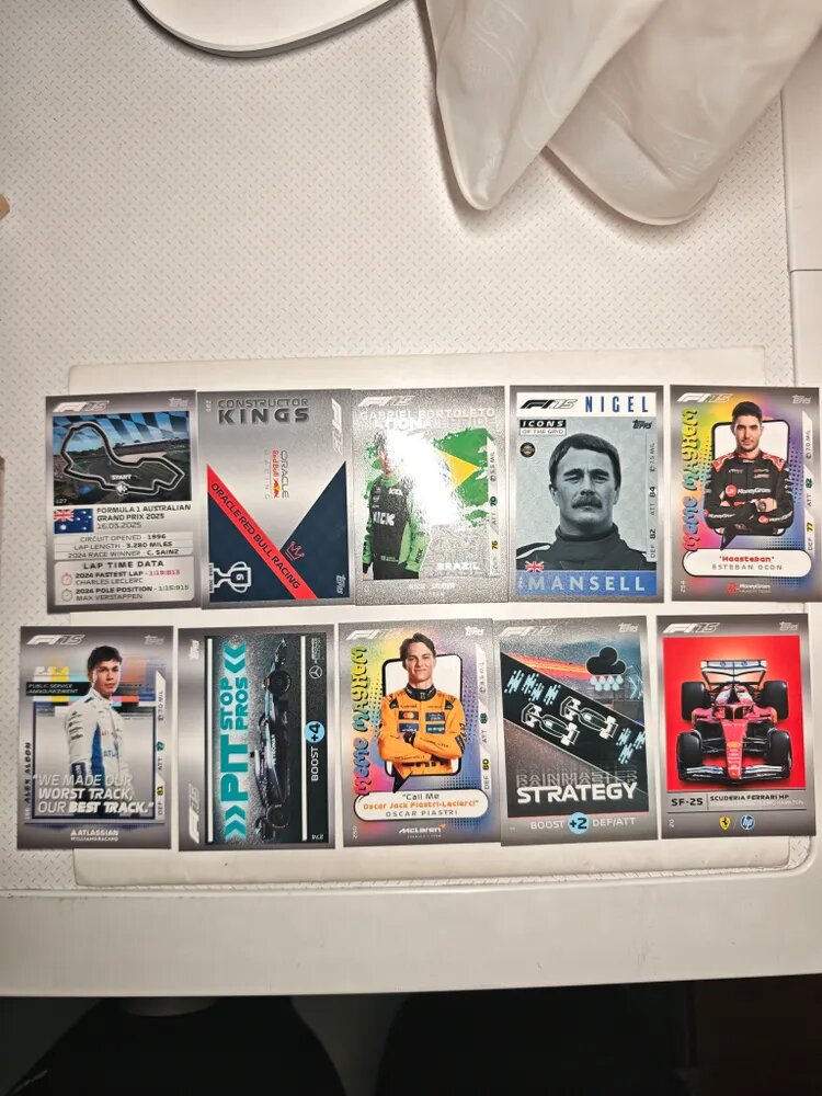 Коллекционная карточка Topps Formula 1 Racing Car 2025 Turbo ATtax Standard Card
