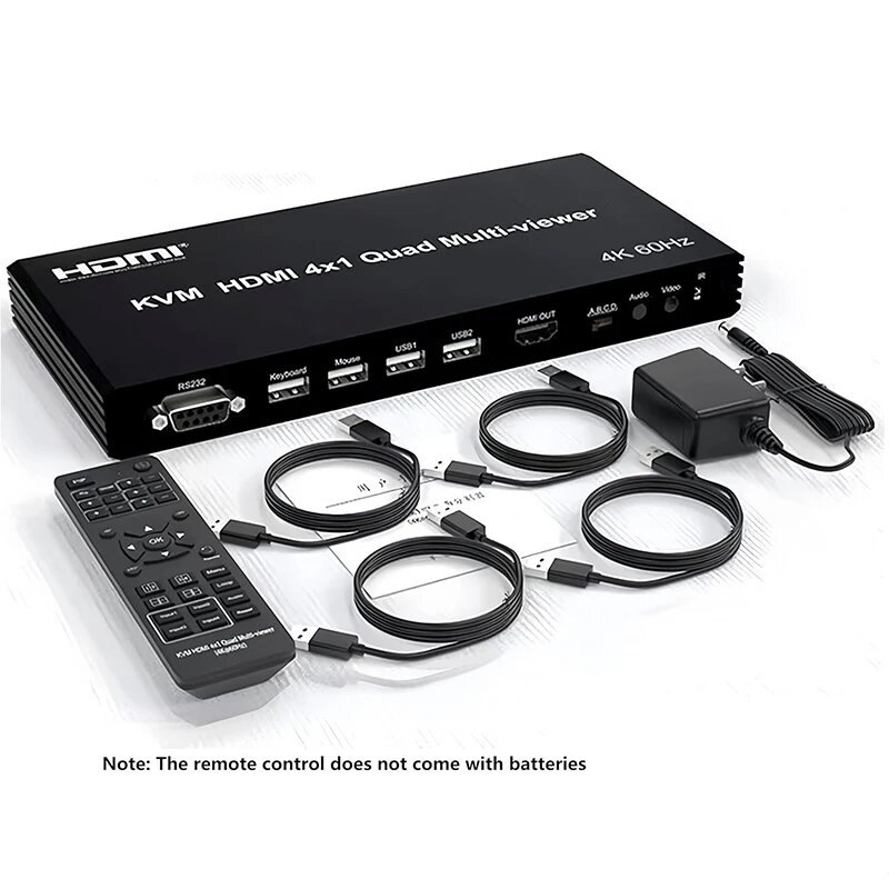 HDMI KVM мультивьюер 4 порта Lieve with EU Plug