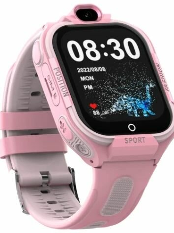 Wonlex Умные часы для детей KT35 / Детские часы-телефон GPS, версия ANDROID 8.1/розовые