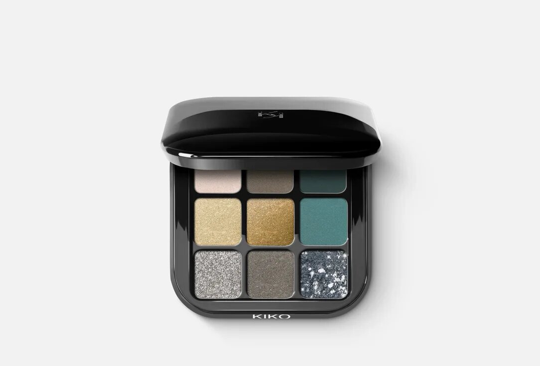 KIKO Milano GLAMOUR MULTI FINISH Палитра теней для век 2.5 г 06, Green vibes
