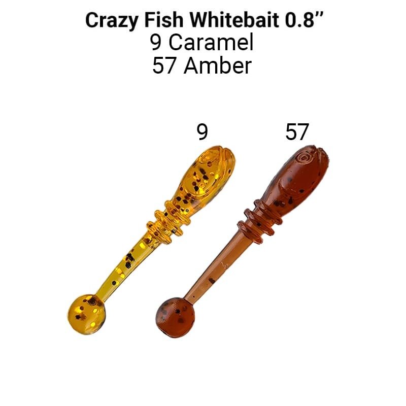 Силиконовые приманки CF Whitebait 0.8" 16-20-9/57-6 кальмар