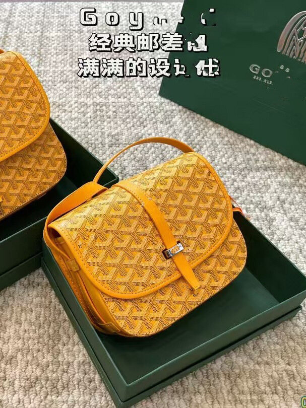 Классическая сумка-мессенджер Goyard, сумка-седло из кожи с узором личи, женская сумка через плечо с принтом, новая модель.