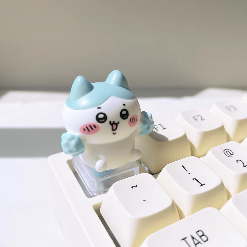 Сменные кейкапы Chiikawa для механической клавиатуры, набор кейкапов Kawaii Usagi, милые аксессуары для любителей клавиатур, подарок