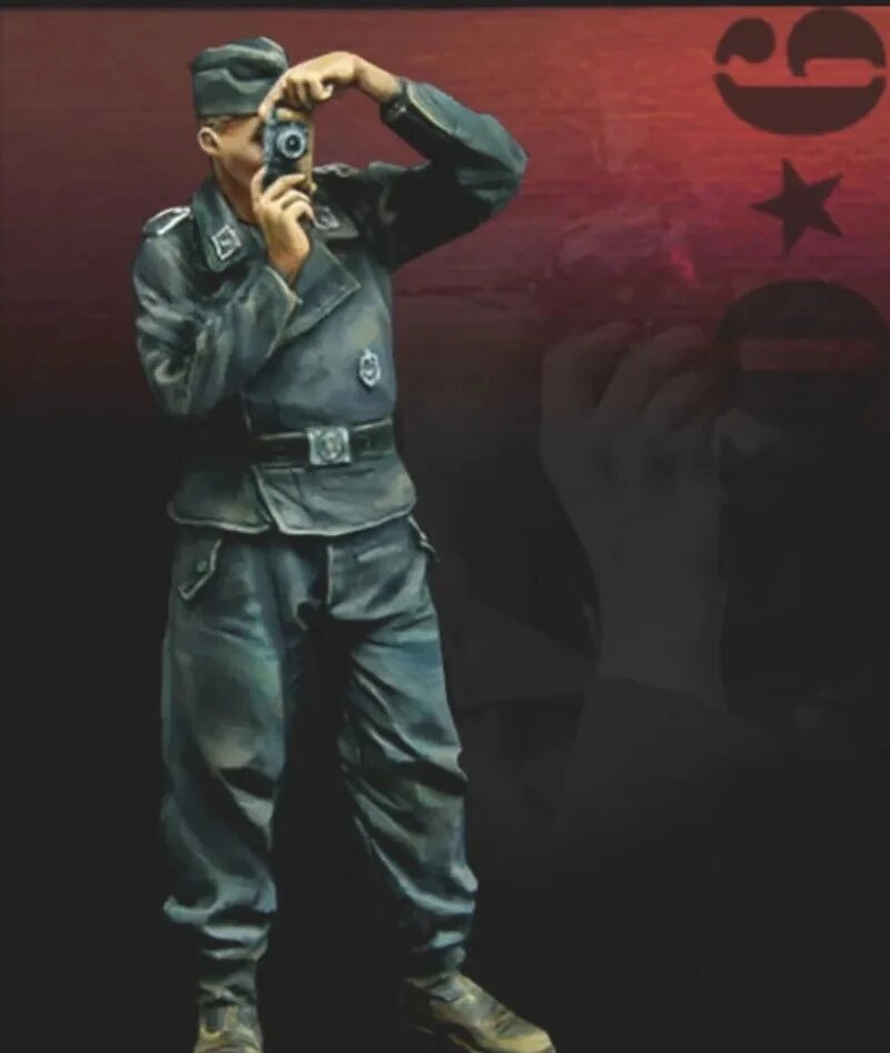 Масштаб 1/35, модель из смолы, комплект истории, военная сцена, танкер с камерой, угол в разобранном и неокрашенном виде, миниатюрный комплект