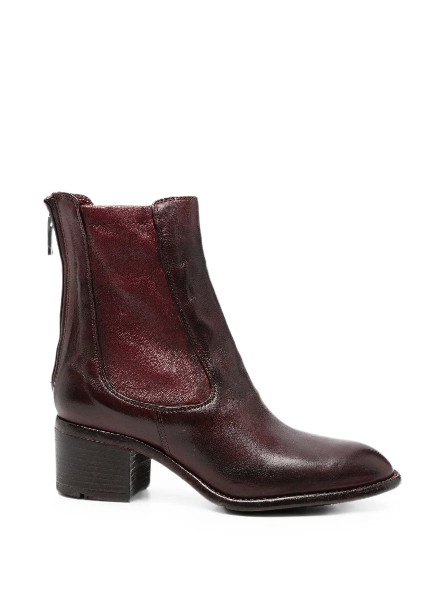 Ботинки Rear-zip leather ankle boots