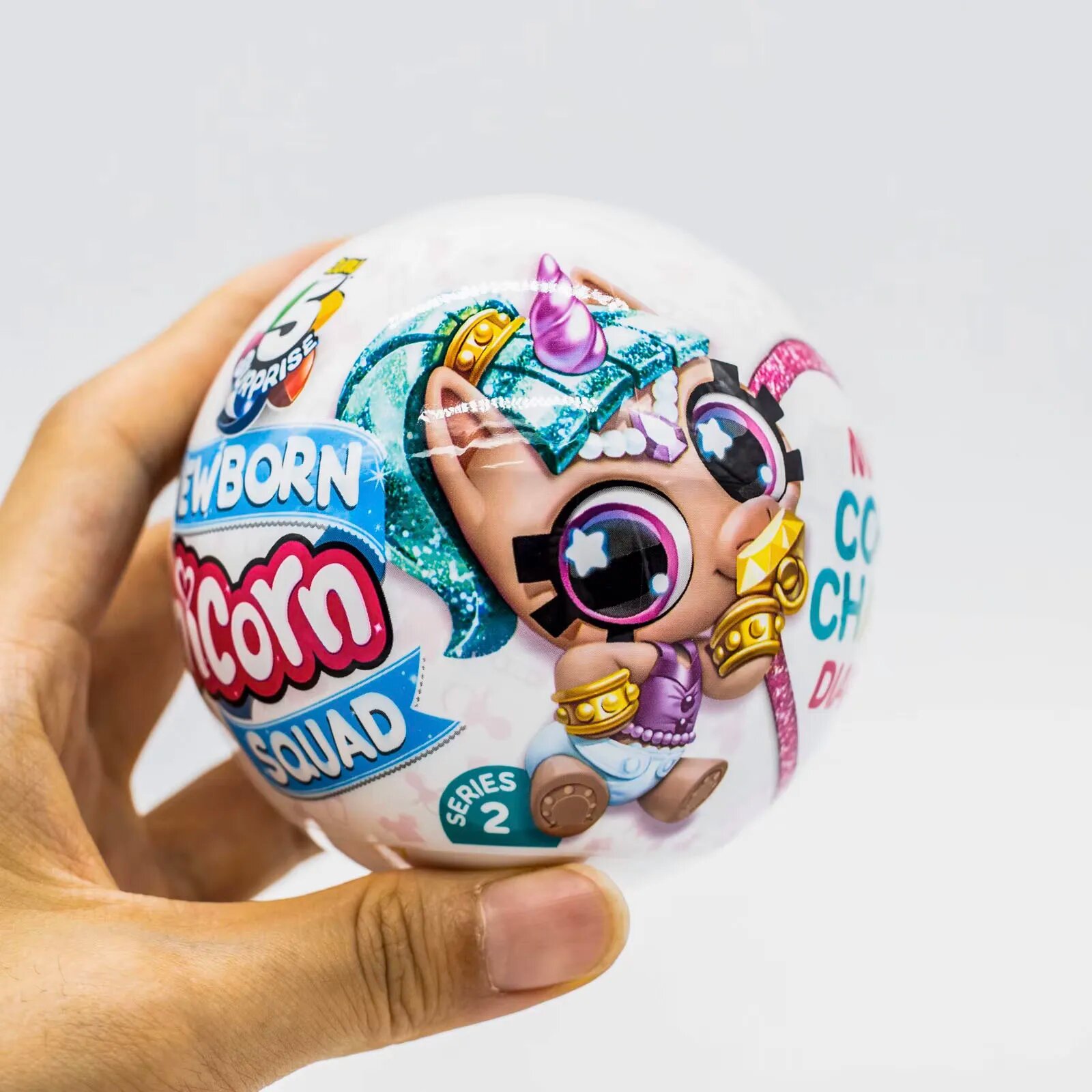 Bandai 5 Surprise Ball Мини-Бренды Супермаркет Unicorn White 1xBall
