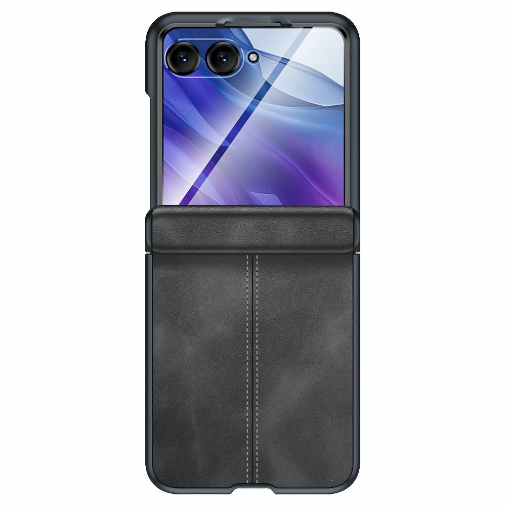 Чехол для Moto Razr 50 /Razr 60 Motorola Razr 60/Razr 50 Защитный чехол с кожаным покрытием и встроенным стеклом для смартфона кожаный чехол с защитным стеклом защитный кейс с кожей