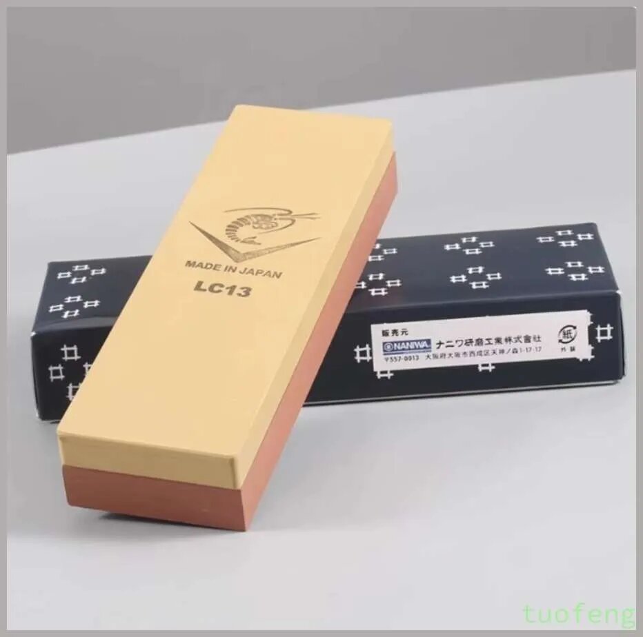 Японская Naniwa LC13 двухсторонняя # 1000 и # 3000 Водяной камень для заточки, сделанный в Японии