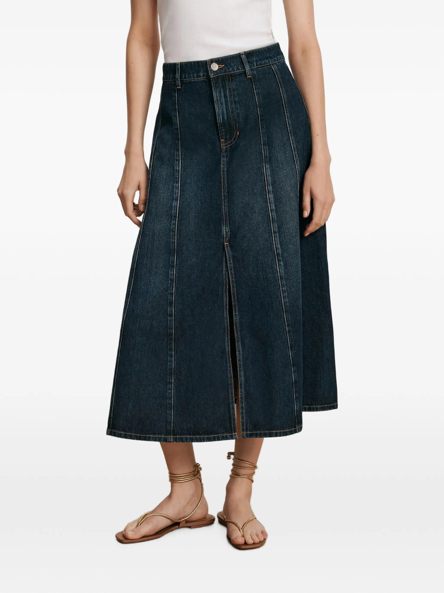 Юбка Veronica Beard Nasreen panelled midi skirt