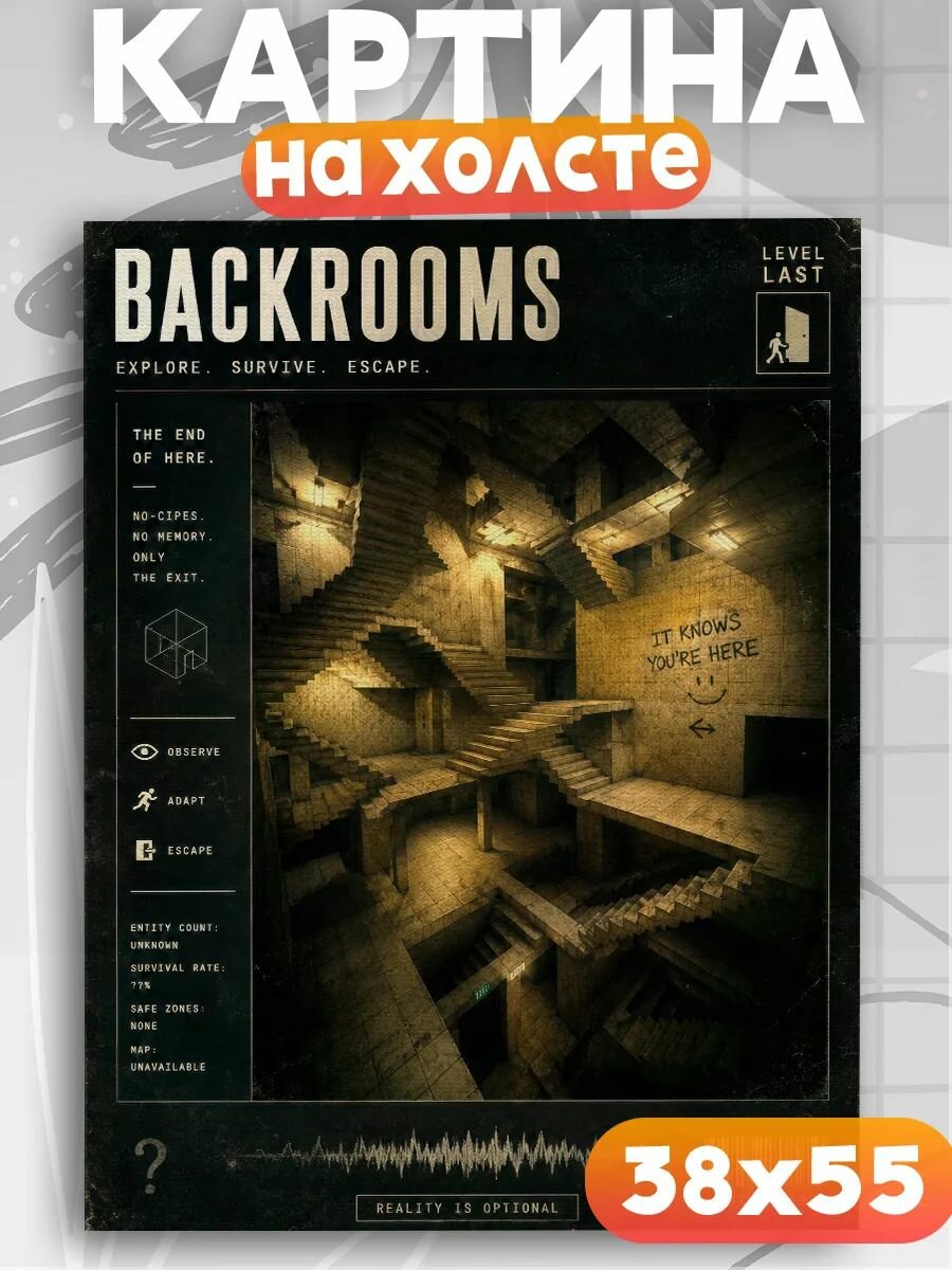 Картина на стену Backrooms