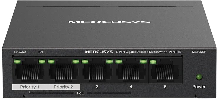 Коммутатор 5port Mercusys MS105GP