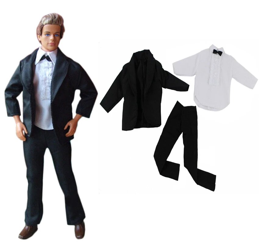 Костюм для куклы Ken 1/6 Sevrwell Черный, Only Clothes D