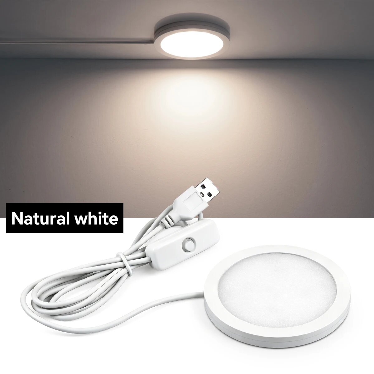 CHNAITEKE USB мини-светильник LED теплый белый/нейтральный белый/белый Neutral White