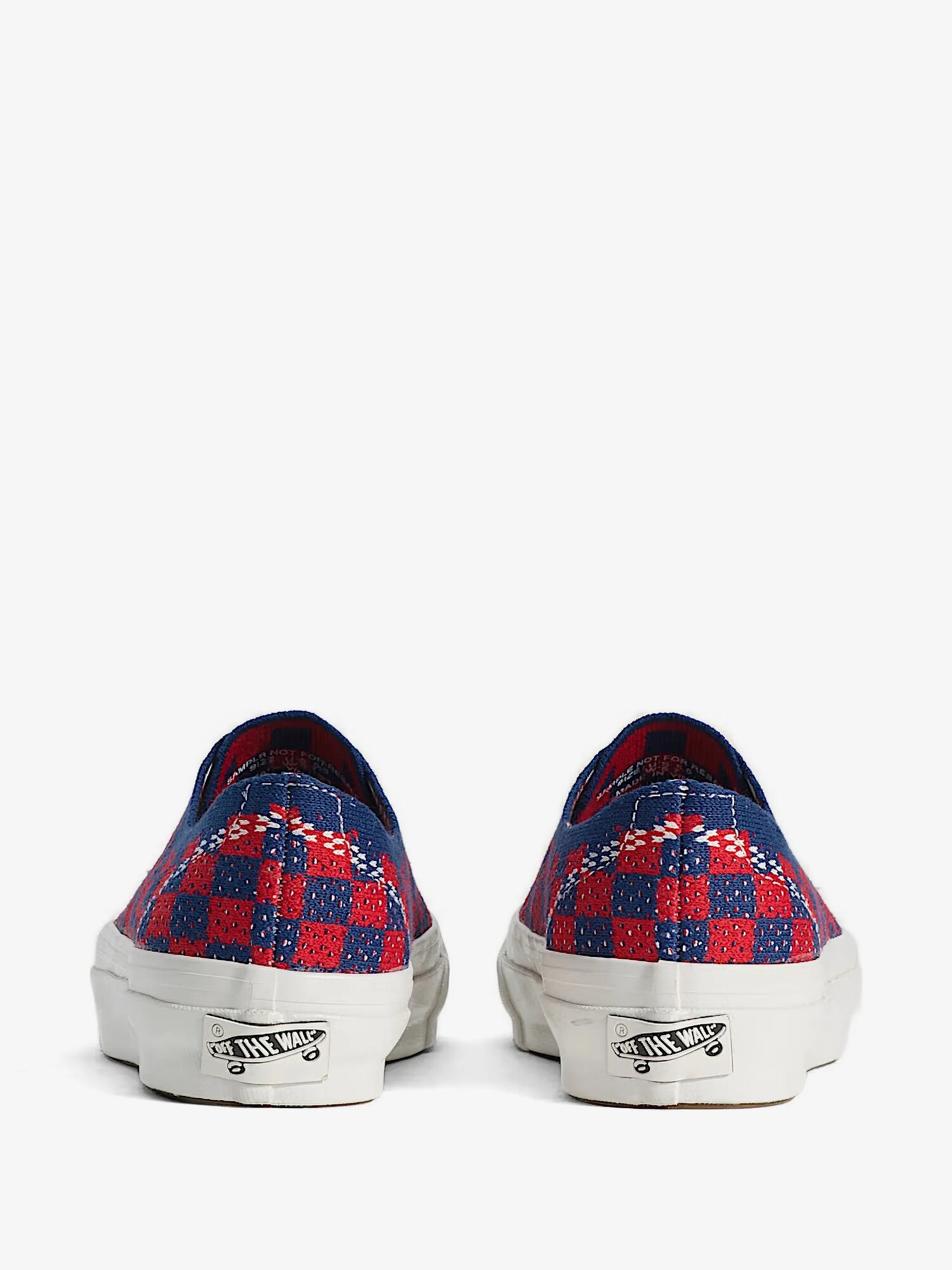 Кроссовки VANS Premium Authentic Checkerboard, размер 13,5 US, синий — фото 1