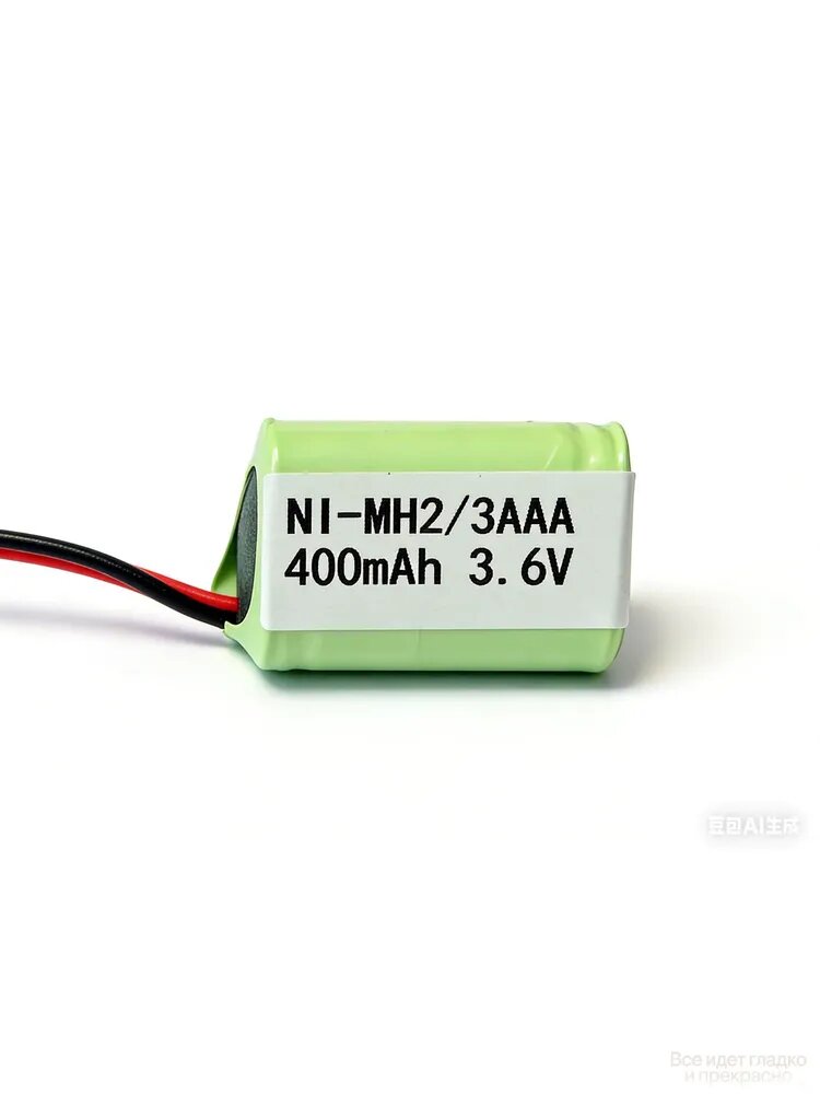 Аккумуляторная батарея Ni-MH типа 2/3AAA 3S1P, 3.6V 400mAh, с выводами (под пайку), для электрошокера